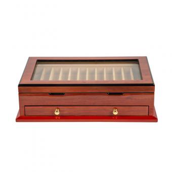 Custom Premium Cedar Cigar Display Box with Drawer Packaging Solutions ...