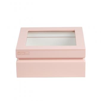 Custom Blush Pink Wooden Glasses Display Case Packaging Solutions,Blush ...
